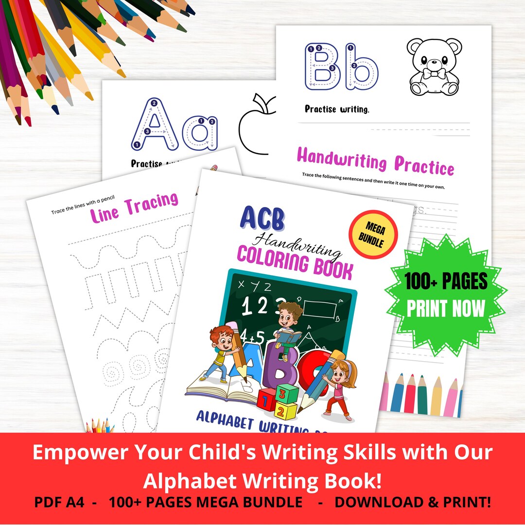 Abc Coloring Book, Preschool Busy Book, Preschool Worksheets, Kids ...