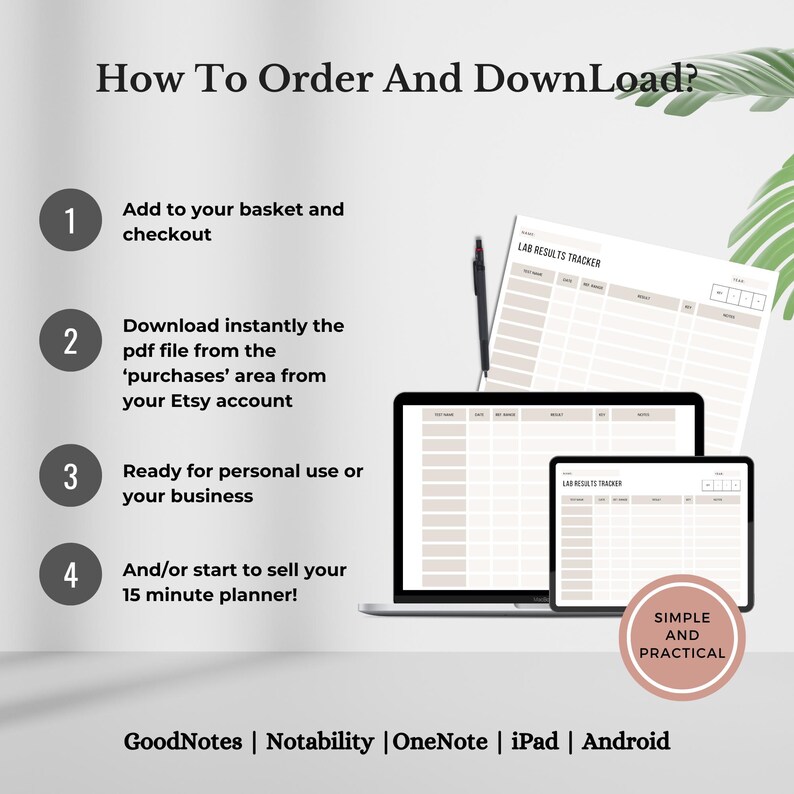 Lab Results Tracker, Lab Results Chart, Blood Test Results, Blood Test ...