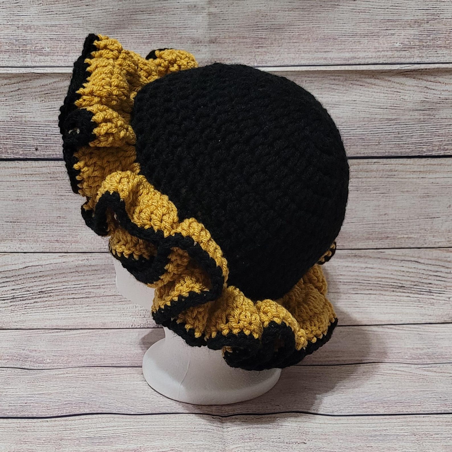 Ready to Ship Crochet Ruffle Hats, Crochet Deluxe Ruffle Hat, Handmade ...