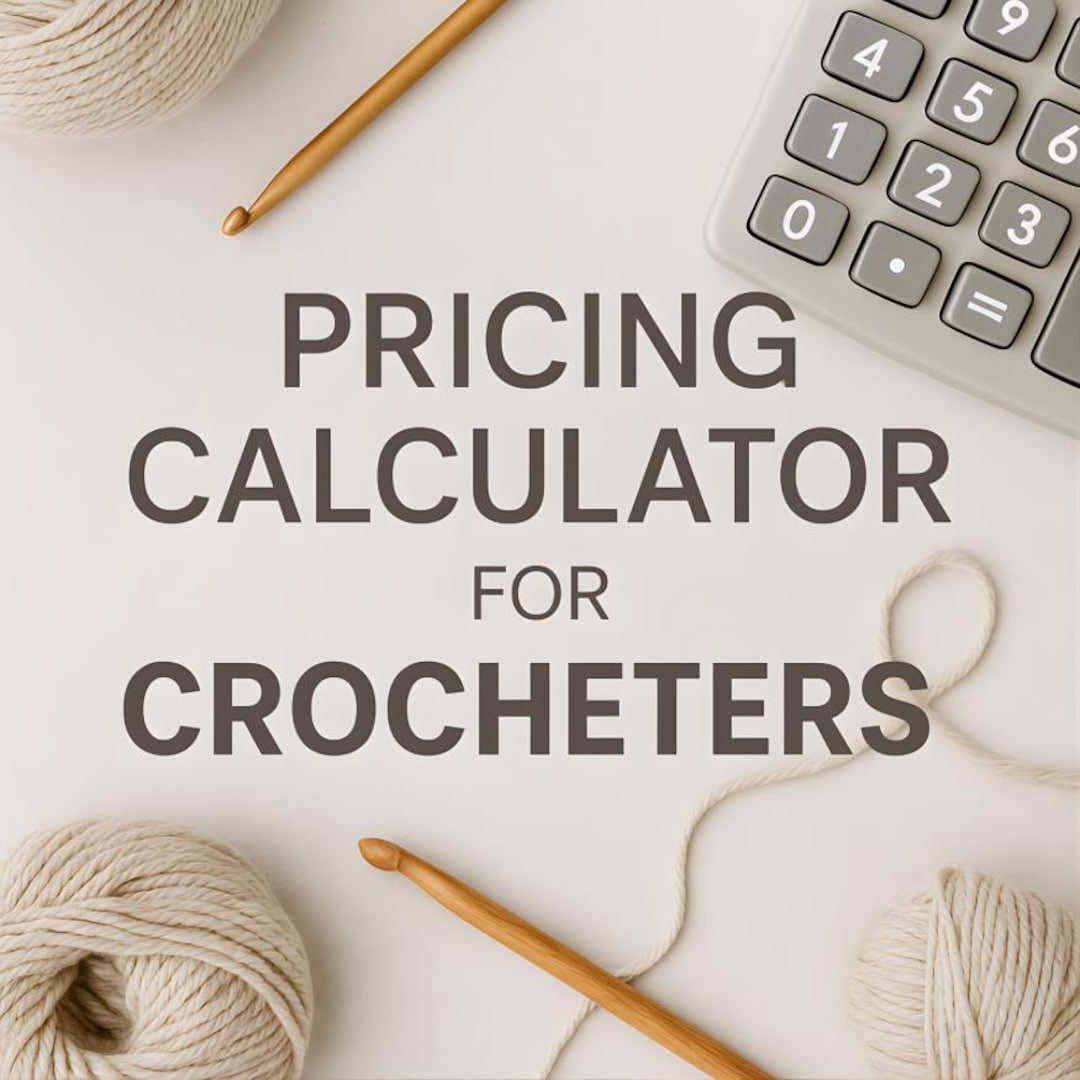 Crochet Pricing Calculator Canva Template • Handmade Business Tool (PDF ...
