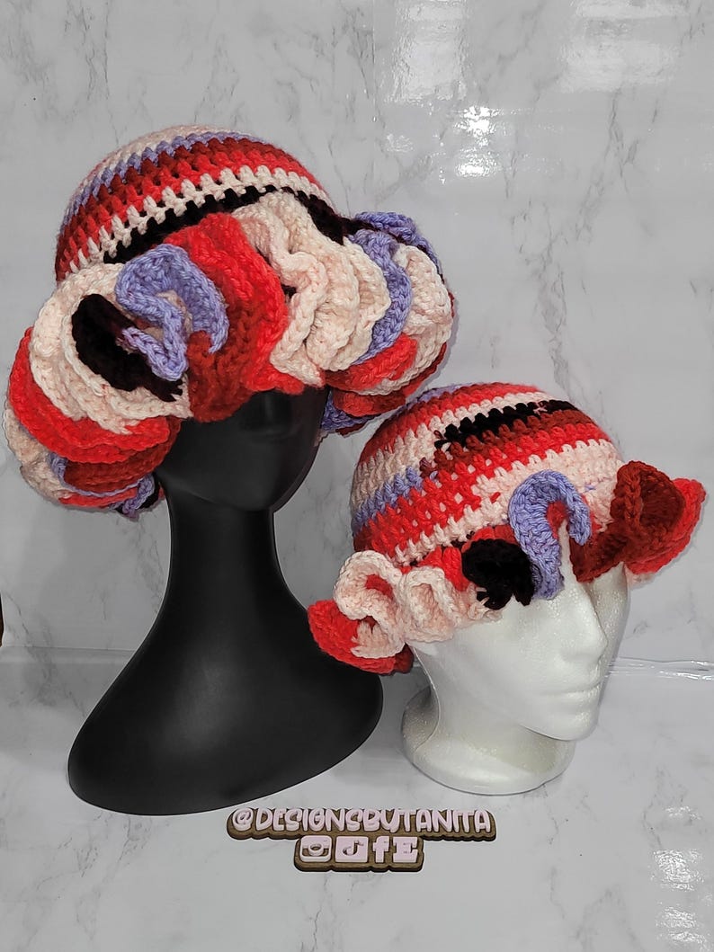 Crochet Ruffle Beanie Pattern: Beginner-friendly (digital Download) - Etsy