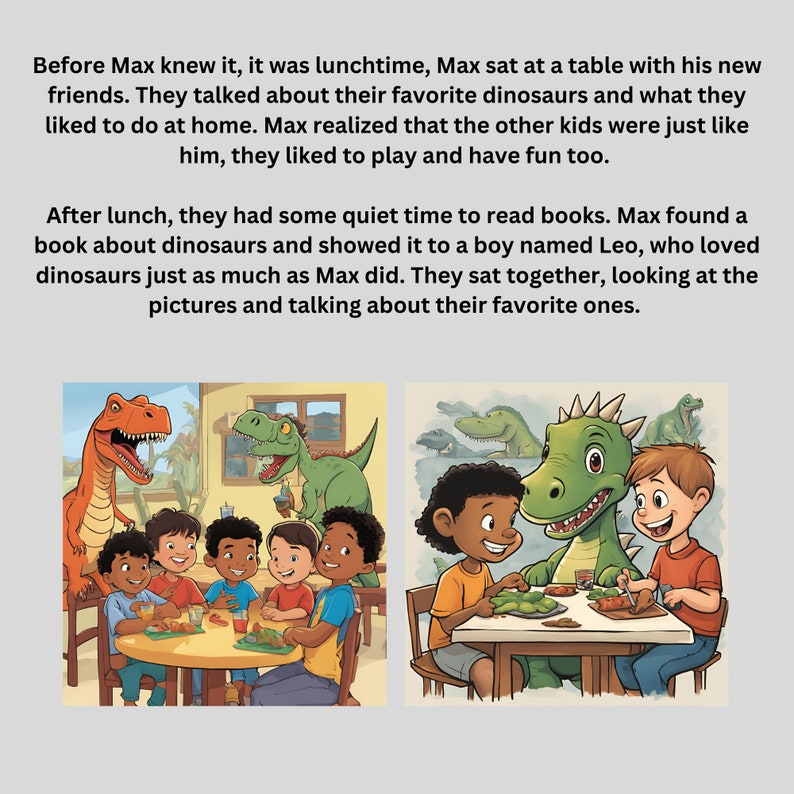 Max's First Day at School - Story Book - 8x8inch - Etsy