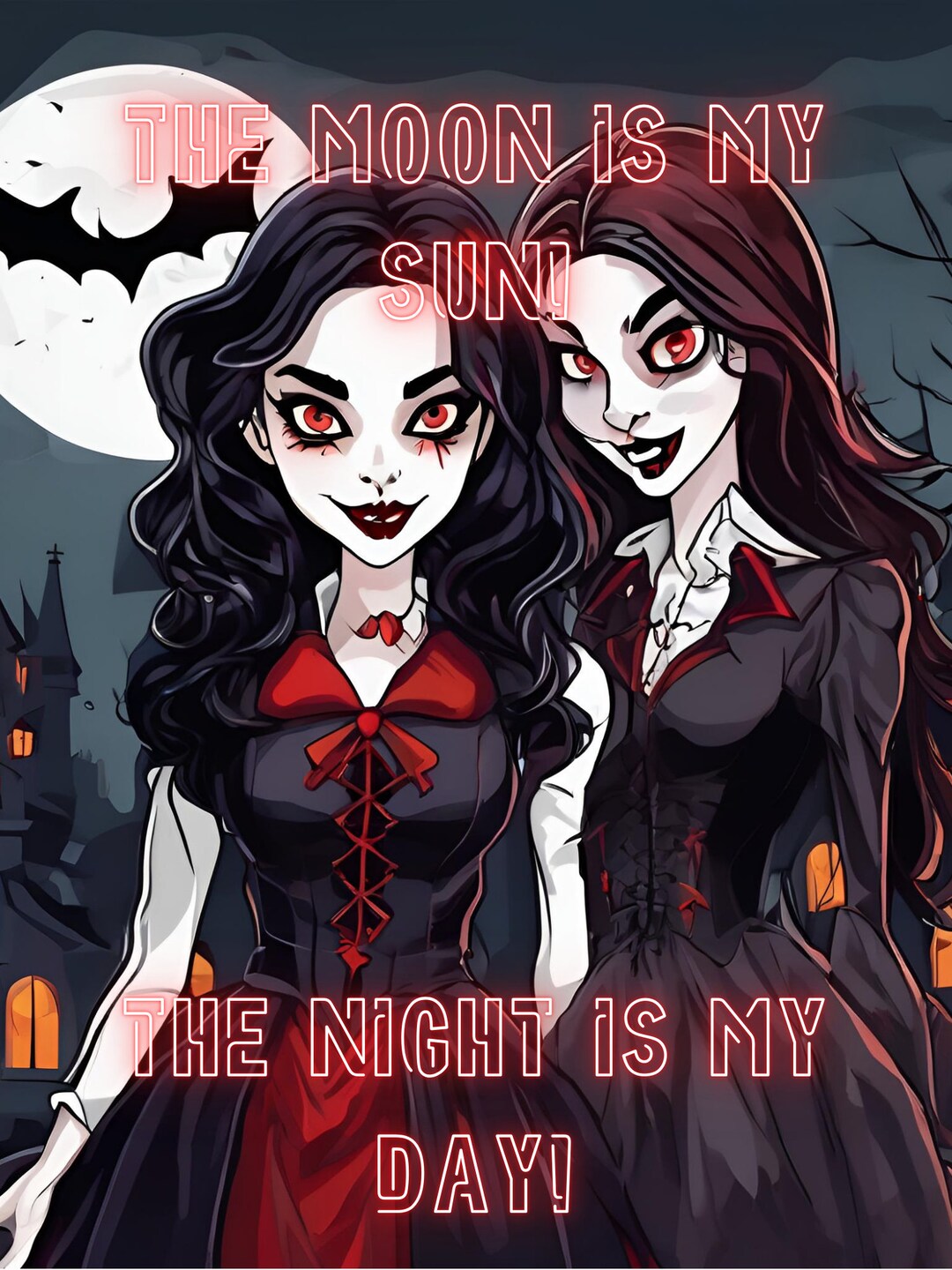 Vending Machine Template, 12x16, Halloween Girls Vampire Template ...