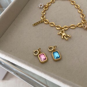 Premade 14k Gold-plated Charm Bracelet - Gender Reveal - Etsy