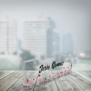 Yellow Name Plate, Custom Name Plate, Desk Plaque,beautiful Office Desk ...