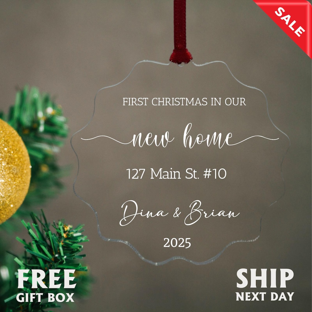 Custom Address New Home Ornament,christmas Tree Decor,gift for Mom,new ...