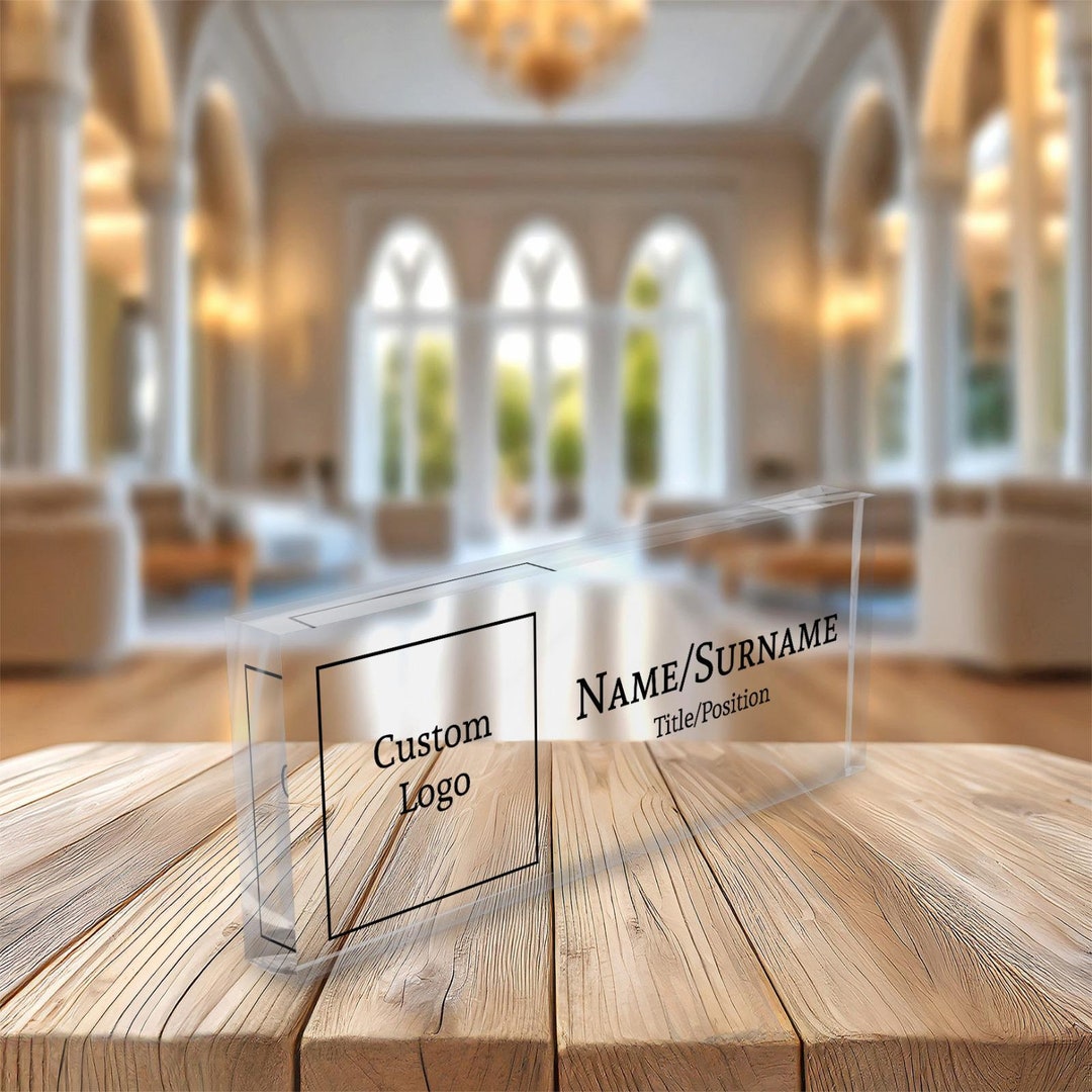 Custom Company Logo Name Plate, Personalized Your Company Plaque ...