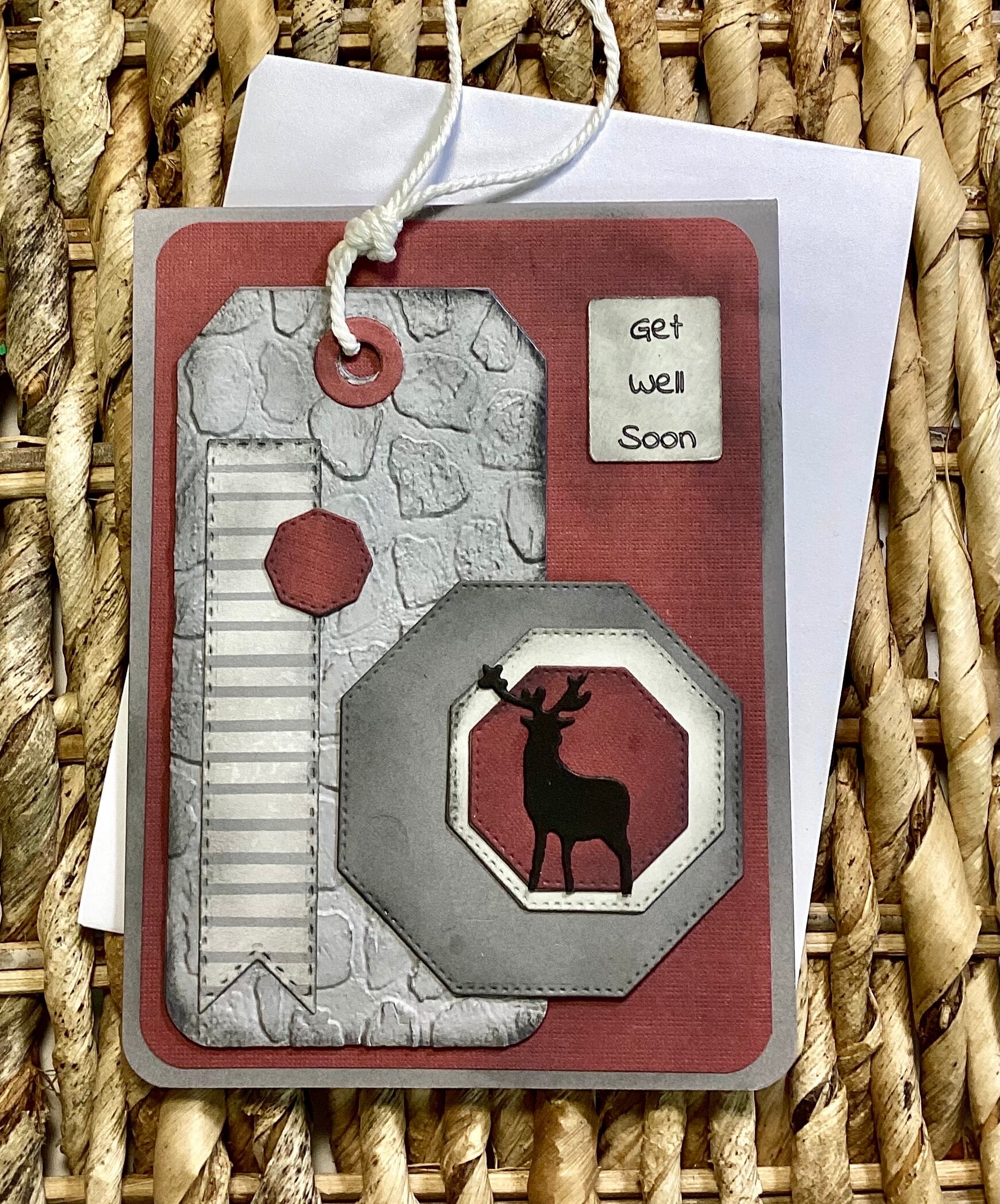 Get Well Card - Get Well, Handmade, Uplifting, Comforting, Textured ...