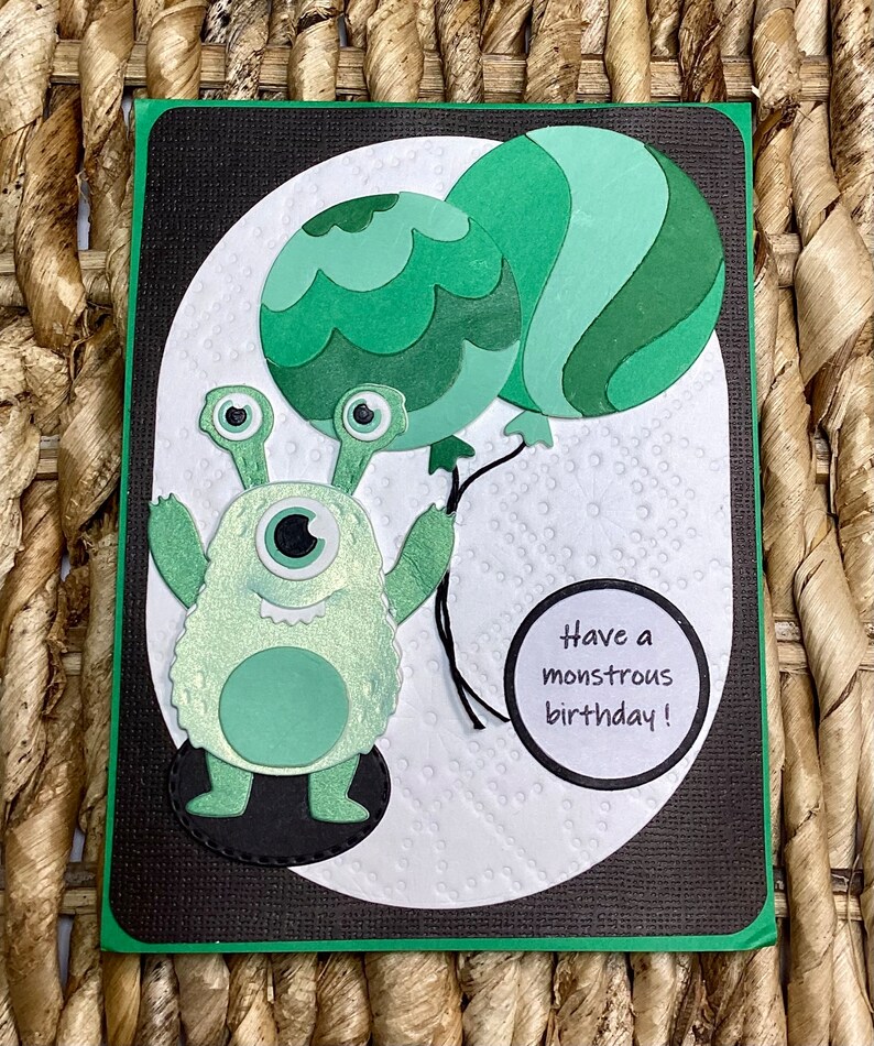 Monster Birthday Card - Etsy