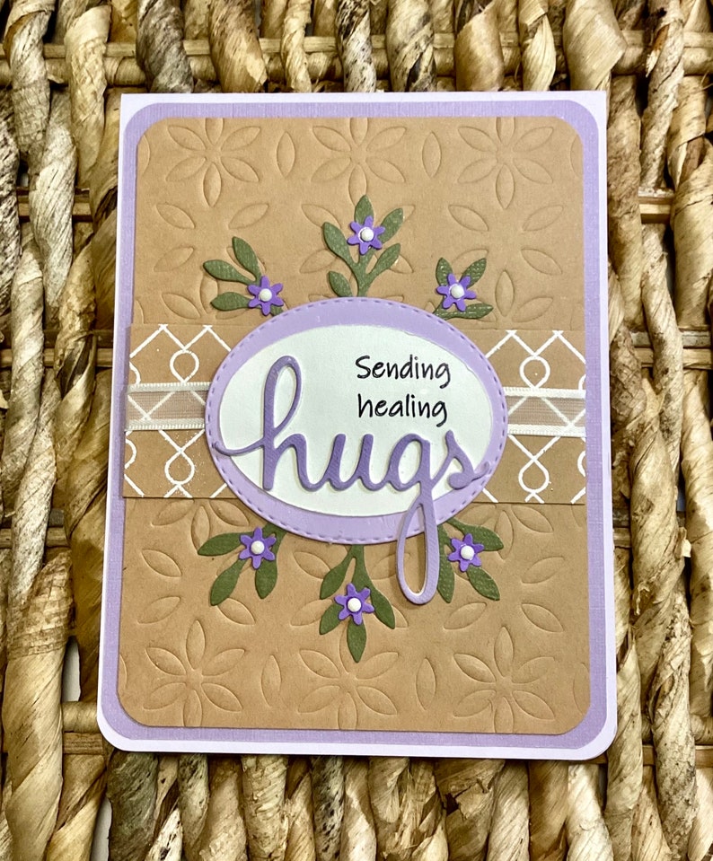 Get Well Card - Get Well, Handmade, Uplifting, Comforting, Textured ...