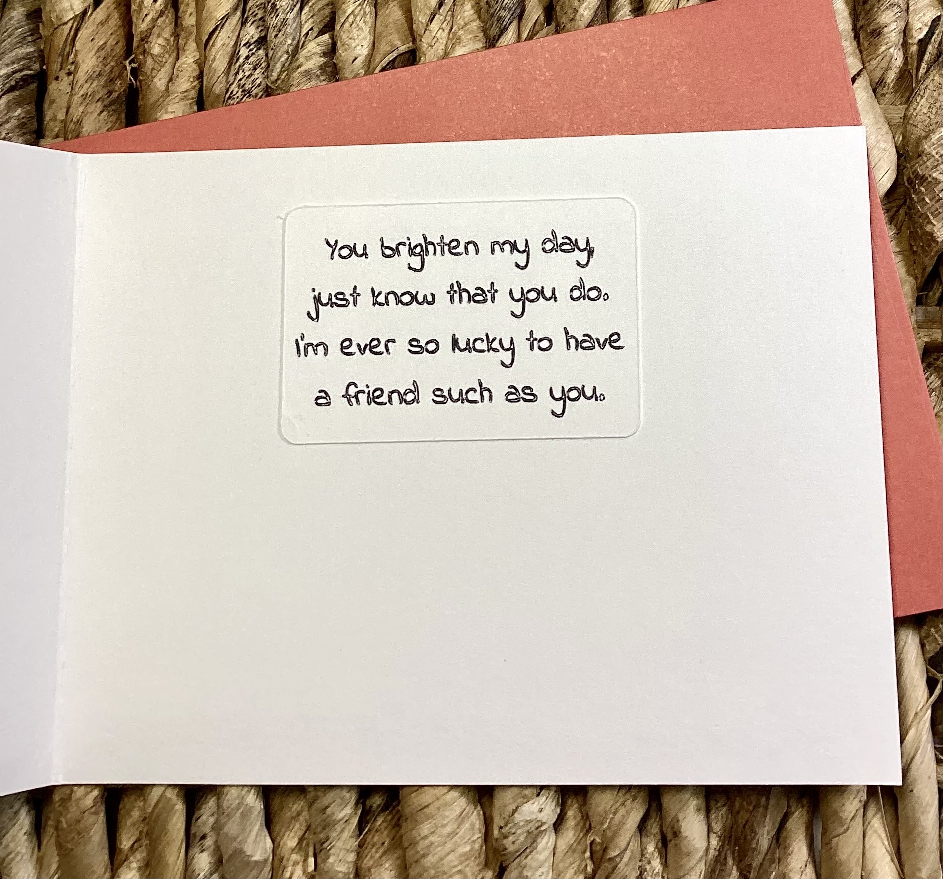 Friendship Card - Friendship Encouragement Handmade Uplifting Heartfelt ...