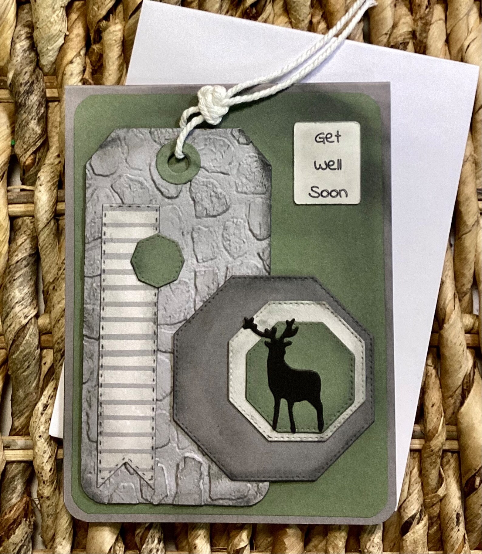 Get Well Card - Get Well, Handmade, Uplifting, Comforting, Textured ...