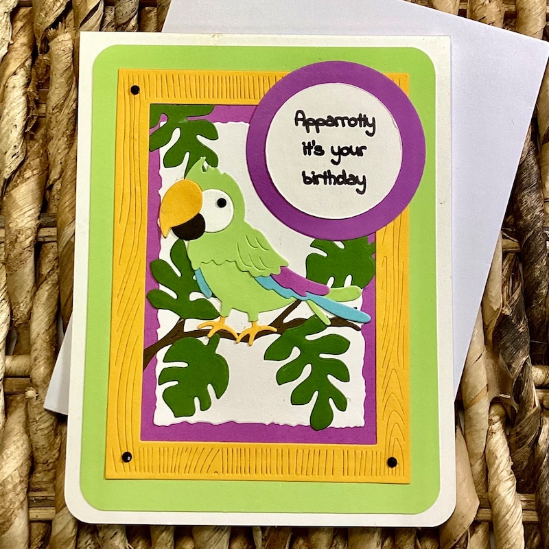 Parrot Card - Etsy