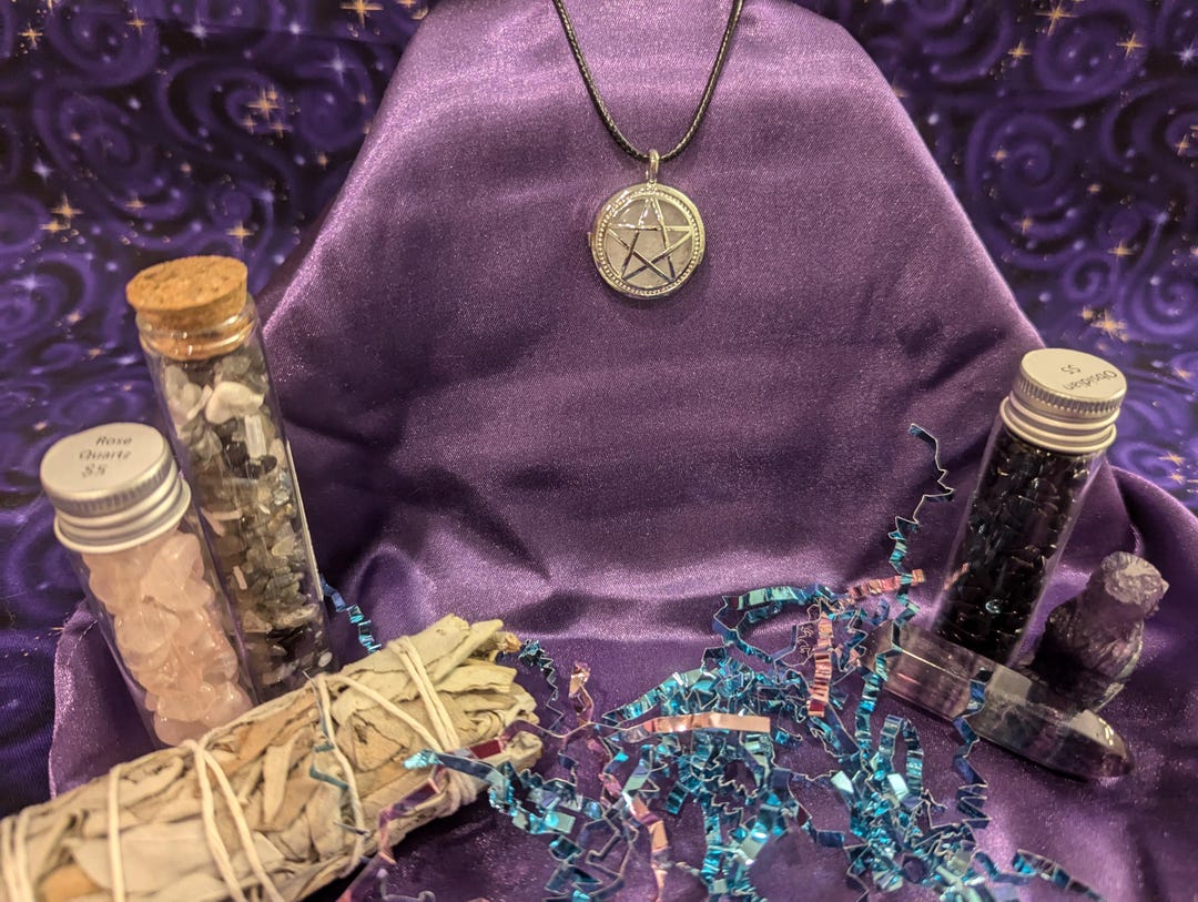 Natural Stone (clear Quartz) Pentacle Pendant - Etsy