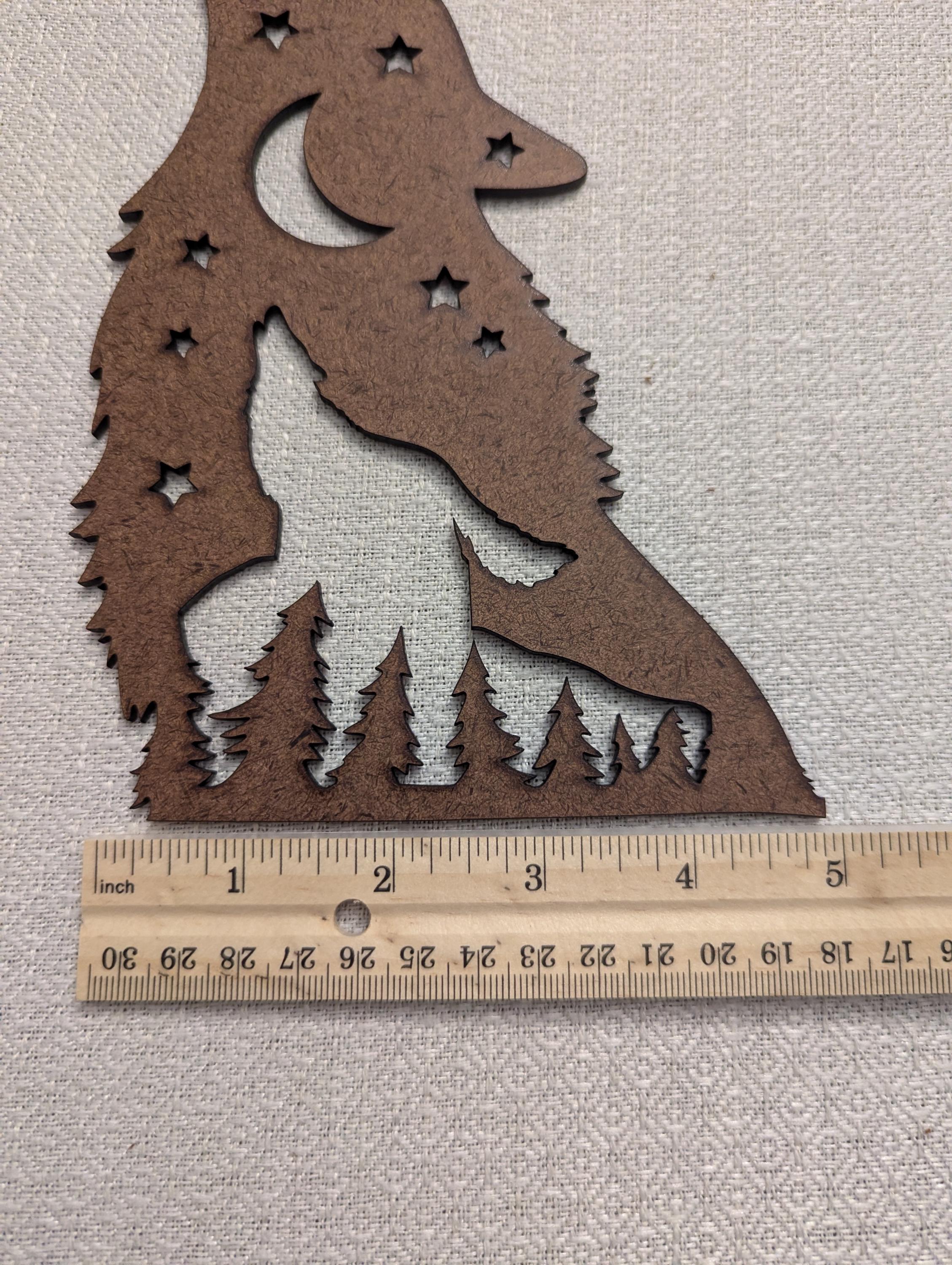 Howling Wolf Cut Out - Etsy