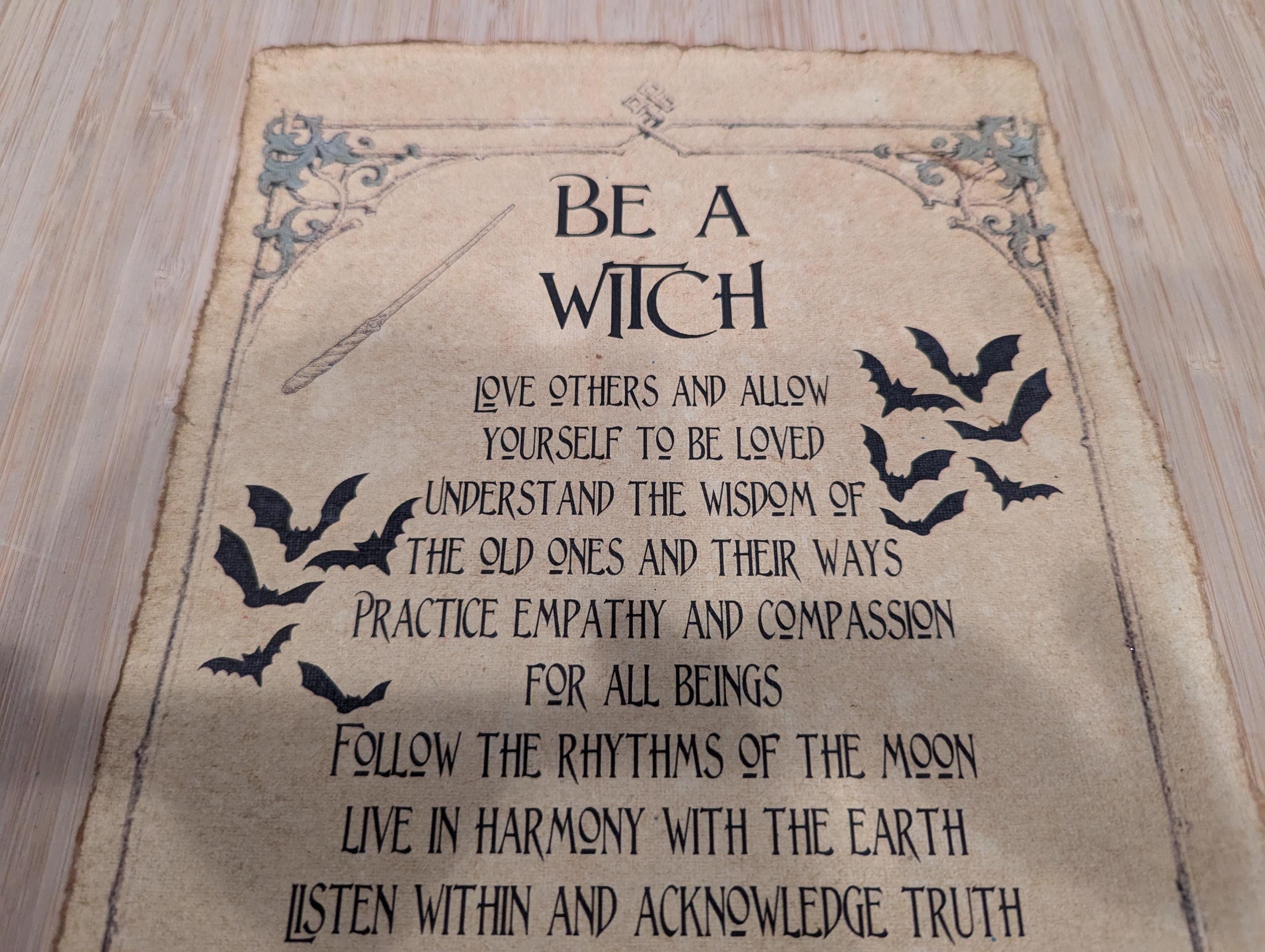Be A Witch Sign - Etsy
