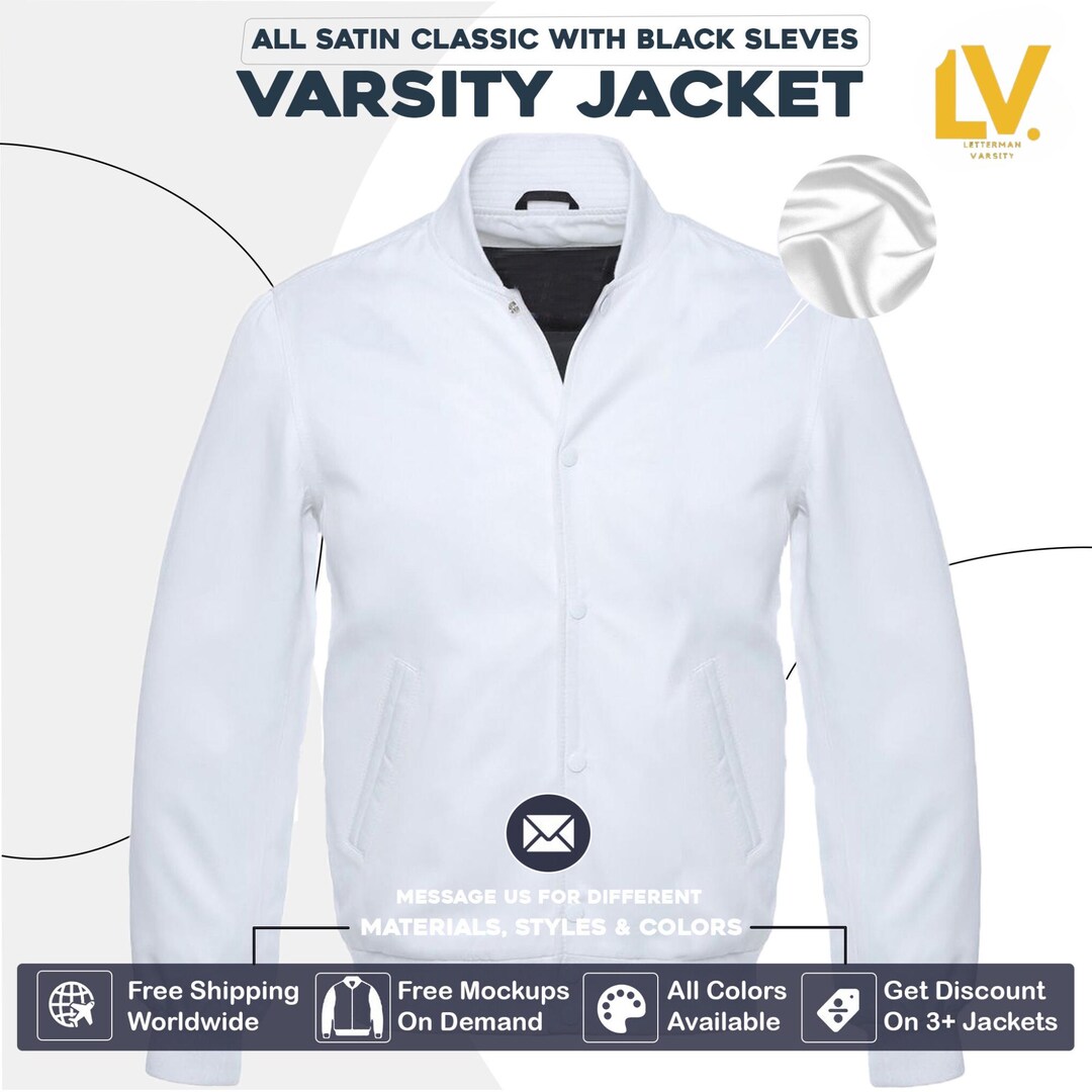 Varsity Letterman Jacket for Men Women and Kids Custom Bomber Jacket ...