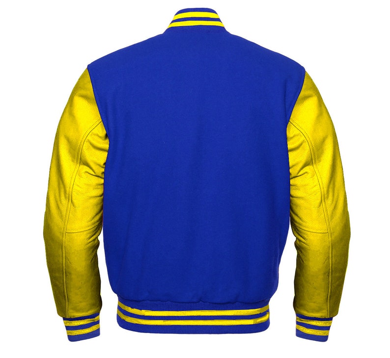 Varsity Letterman Jacket for Men Women and Kids Custom Royal Blue Body ...