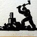 Wood Cutter Cut Svg Dxf File Wall Sticker Pdf Template Cnc Cutting ...