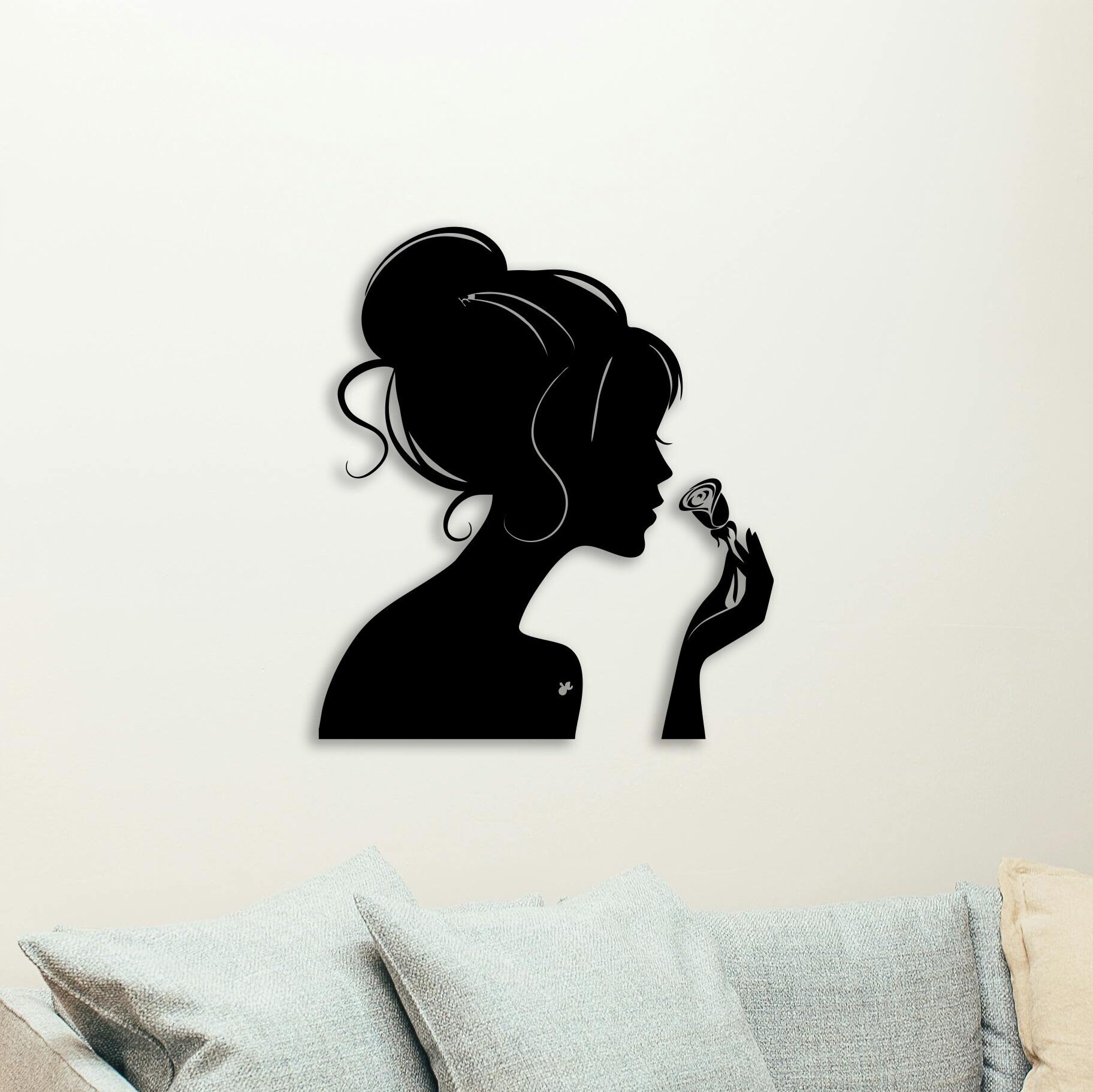 Woman (6 Bundle) Svg Cut Dxf File Wall Sticker Pdf Template Cnc Cutting ...