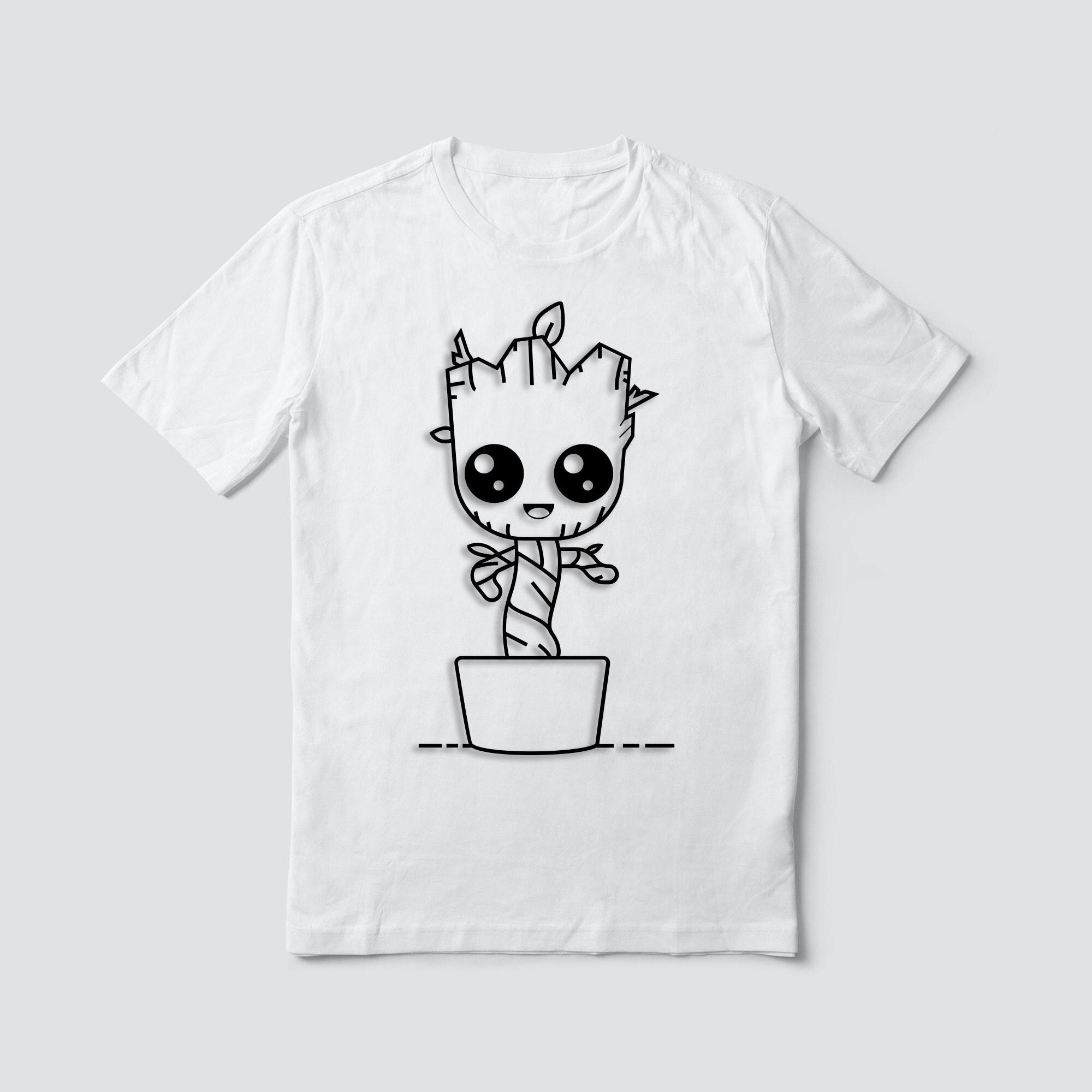 Groot and Baby Groot Cut Svg Dxf File Wall Sticker Pdf Template Cnc ...