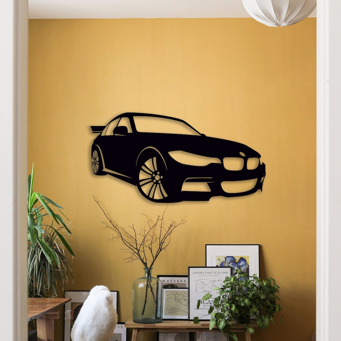 Sports Car Cut Svg Dxf File Wall Sticker Pdf Template Cnc Cutting ...