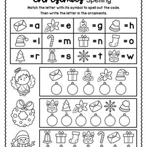 Christmas Activity Workbook: Tracing, Scissor Skills, Puzzles (ages 3-6 ...