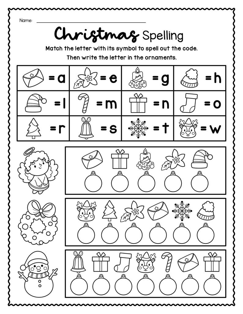Christmas Activity Workbook: Tracing, Scissor Skills, Puzzles (ages 3-6 ...