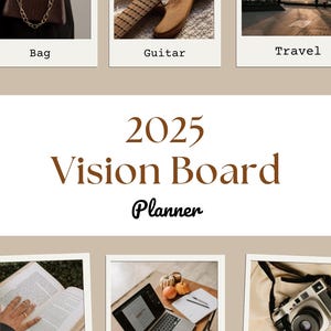 Vision Board Journal 2025: Manifest Your Dreams, Goal Setting - Etsy
