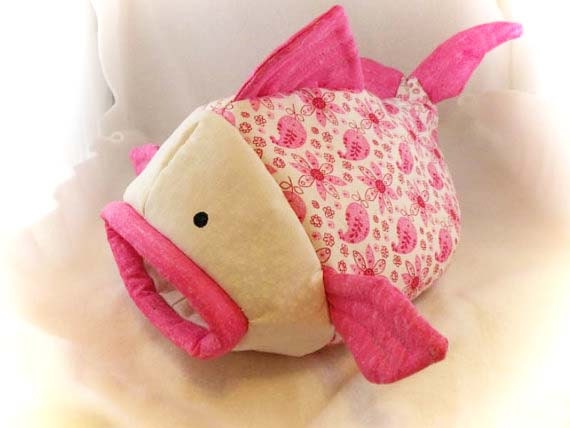 Pink Paisley Fishie Fish Snuggle Sleep Sack Bed for Hedgehogs and ...