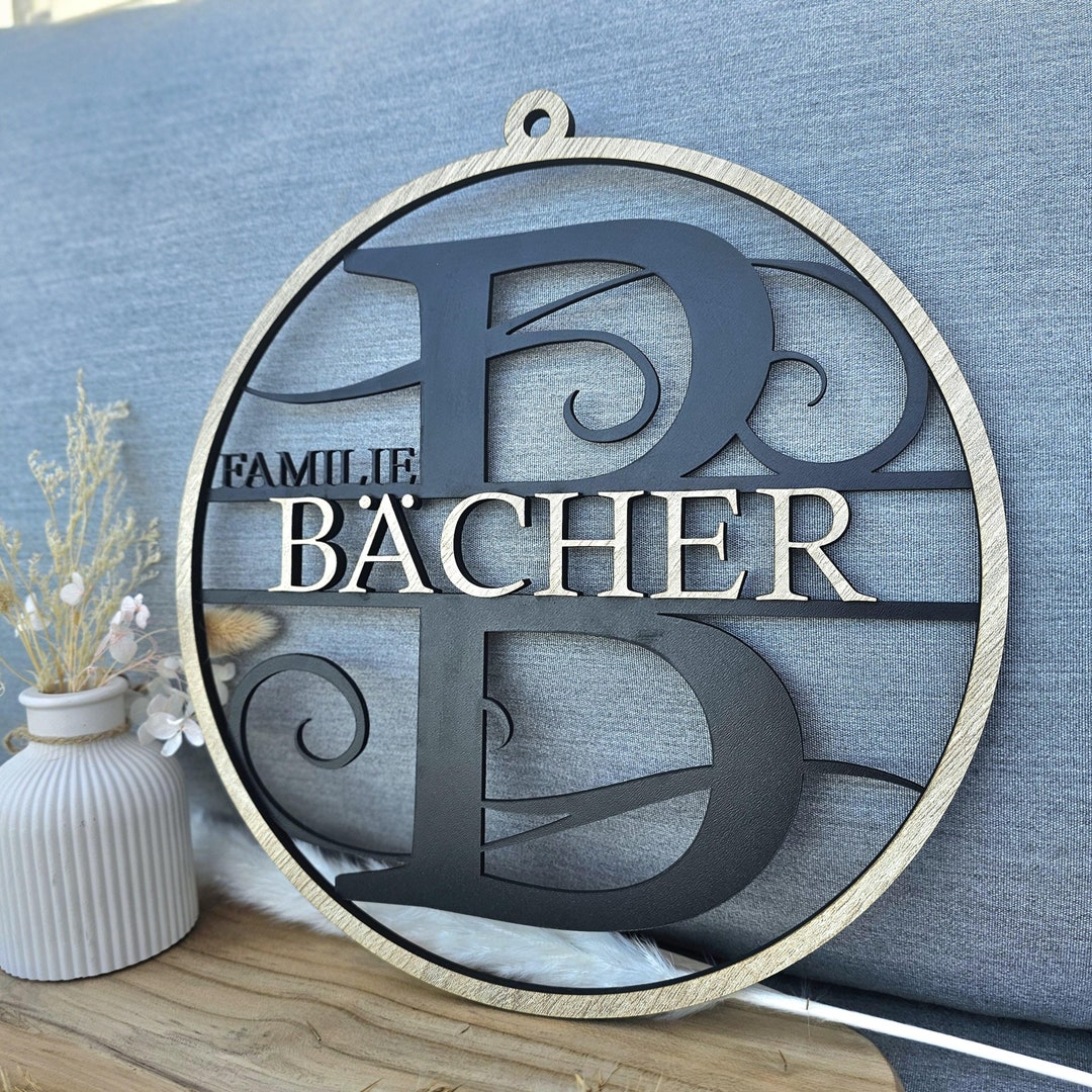 Door Wreath, Family Sign, Door Sign, Family, Gift Idea, Wood ...