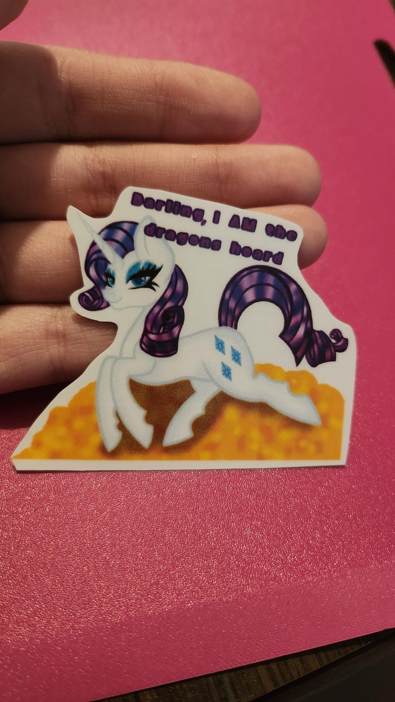 Rarity Mlp Sticker - Etsy