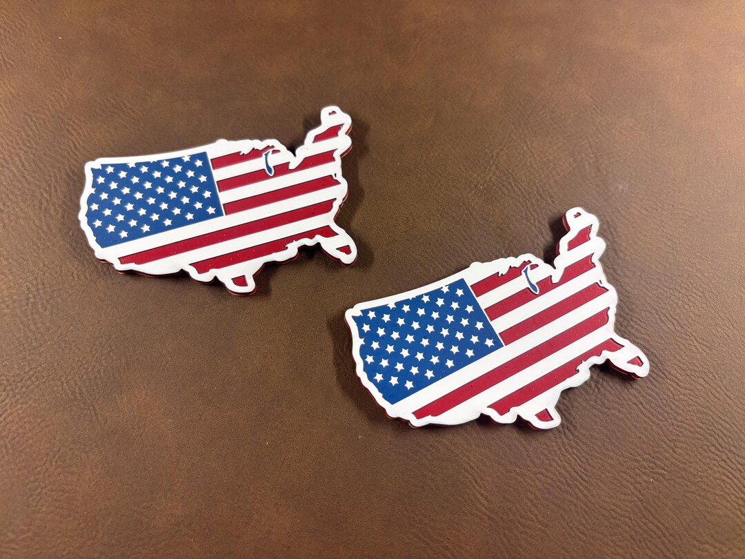 Tri-layer Acrylic Patch - Distressed American Flag! - Etsy