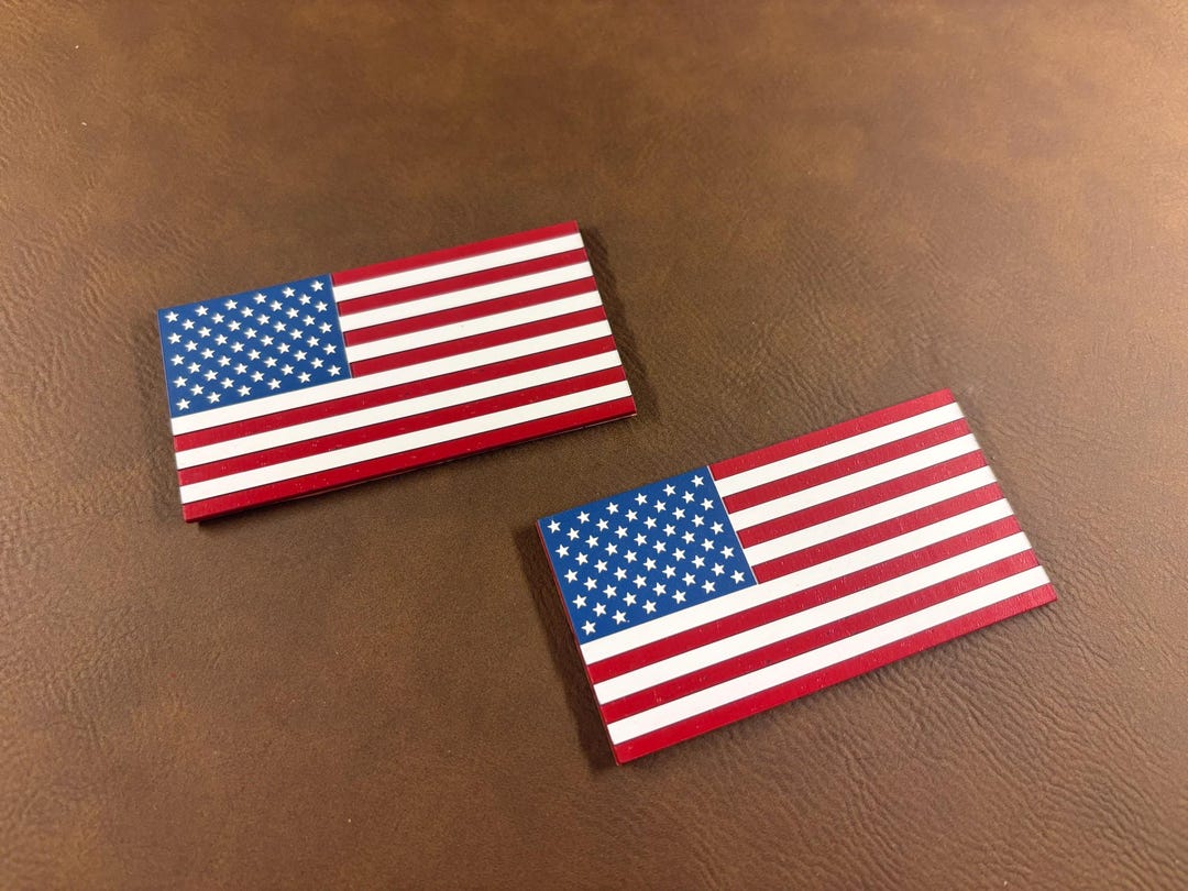 Tri-layer Acrylic Patch - American Flag! - Etsy