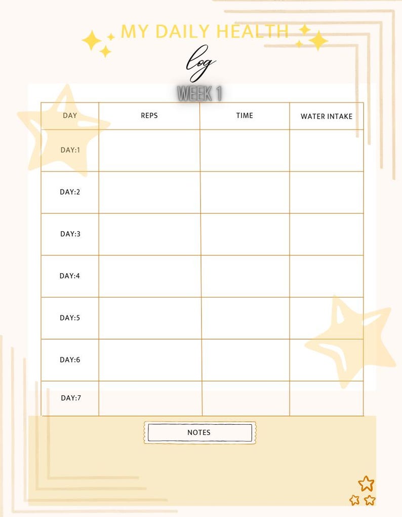 New Year New You 30-day Fitness Challenge and Health Tracker - Etsy