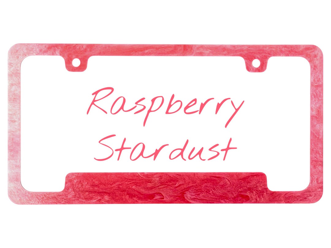 Pearl Acrylic License Plate Frame, Pink and Red Frames, 12x6" Frames ...
