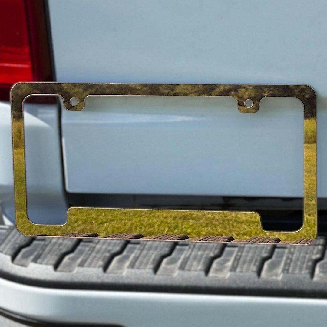 Bronze Mirror License Plate Frame | for Semi, Truck, Trailer | Mother's ...