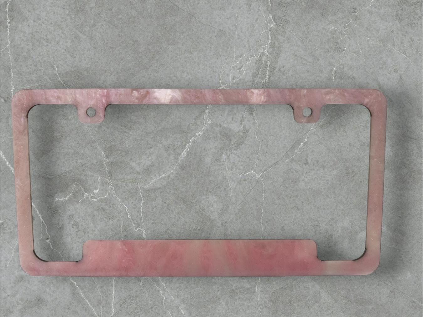Pearl Acrylic License Plate Frame, Pink and Red Frames, 12x6" Frames ...