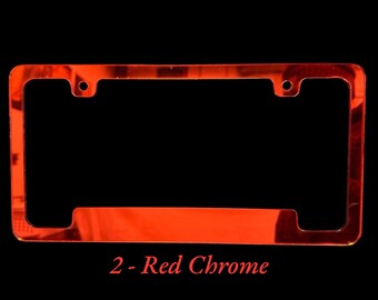 Flame License Plate Frame - Etsy