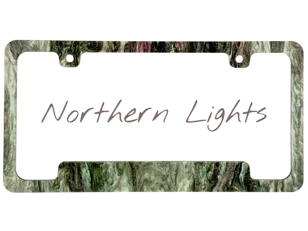 Northern Lights License Plate Frame | for Semi, Truck, Car, Trailer ...