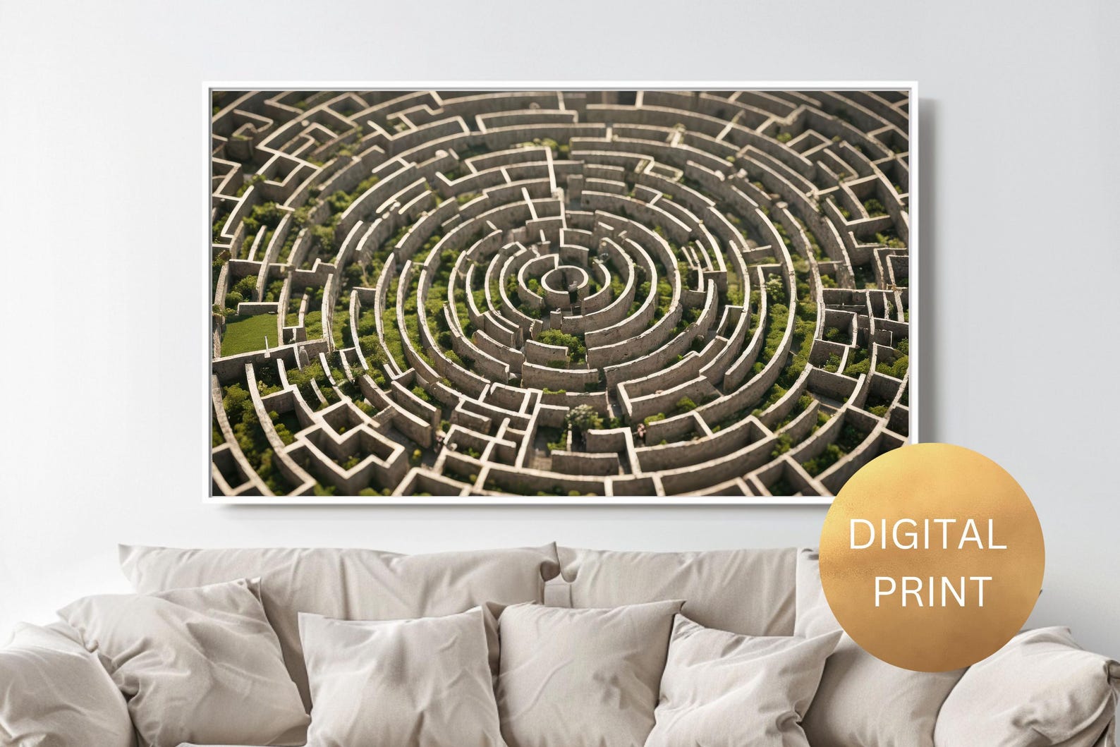Maze Wall Art Print: Resizable Home Decor (digital Download) - Etsy