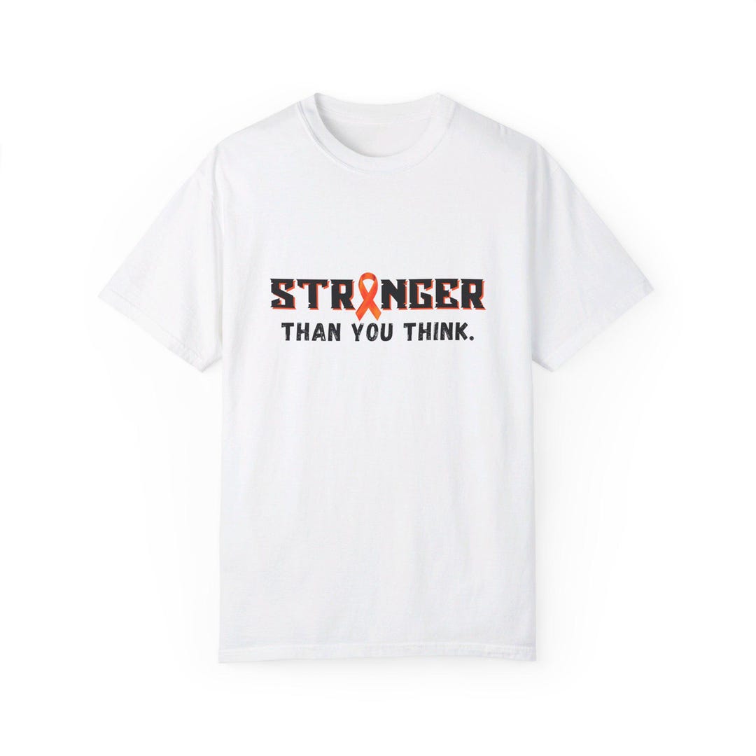 Orange Ribbon Leukemia Cancer Awareness Shirt Stronger Than You Think ...