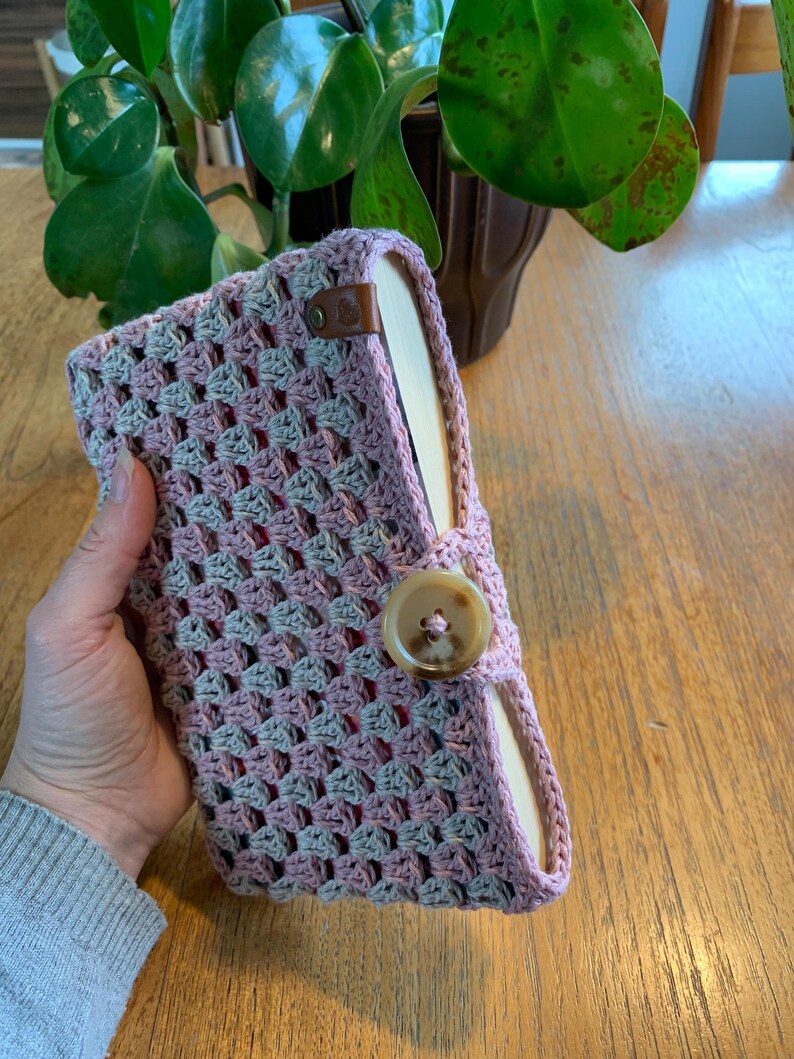 Crocheted Granny Square Style Book-cover for Regular-sized Pocket Books ...
