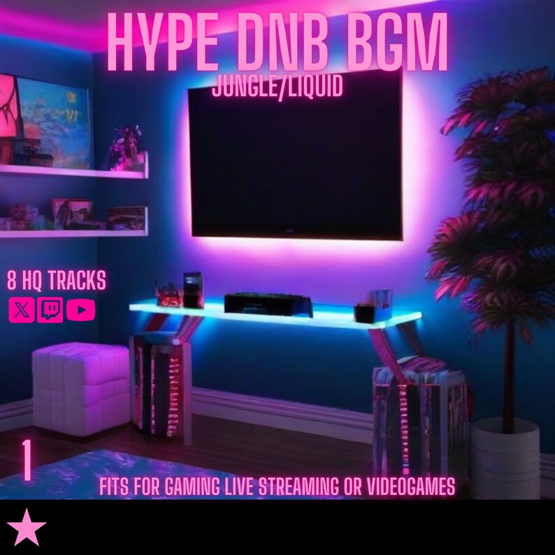 8 Hype Background Audio for Twitch, Youtube, Kick Live Streaming| High Quality Gamer BGM| Vtuber ...