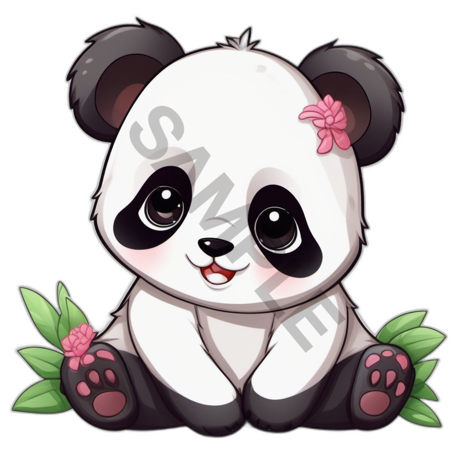 29 PNG, Cute Girl Panda Clipart, Adorable Panda Clipart Bundle, Panda ...