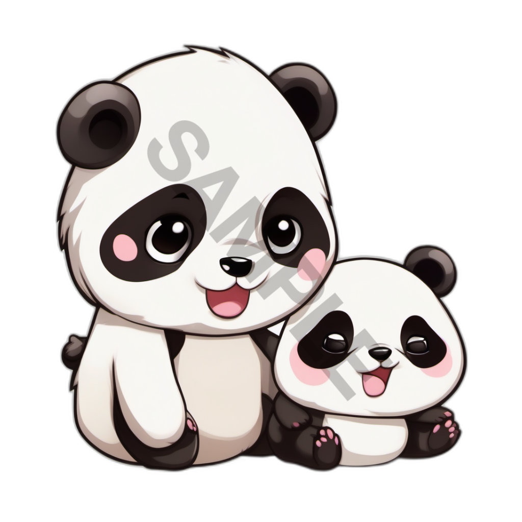 29 PNG, Cute Girl Panda Clipart, Adorable Panda Clipart Bundle, Panda ...