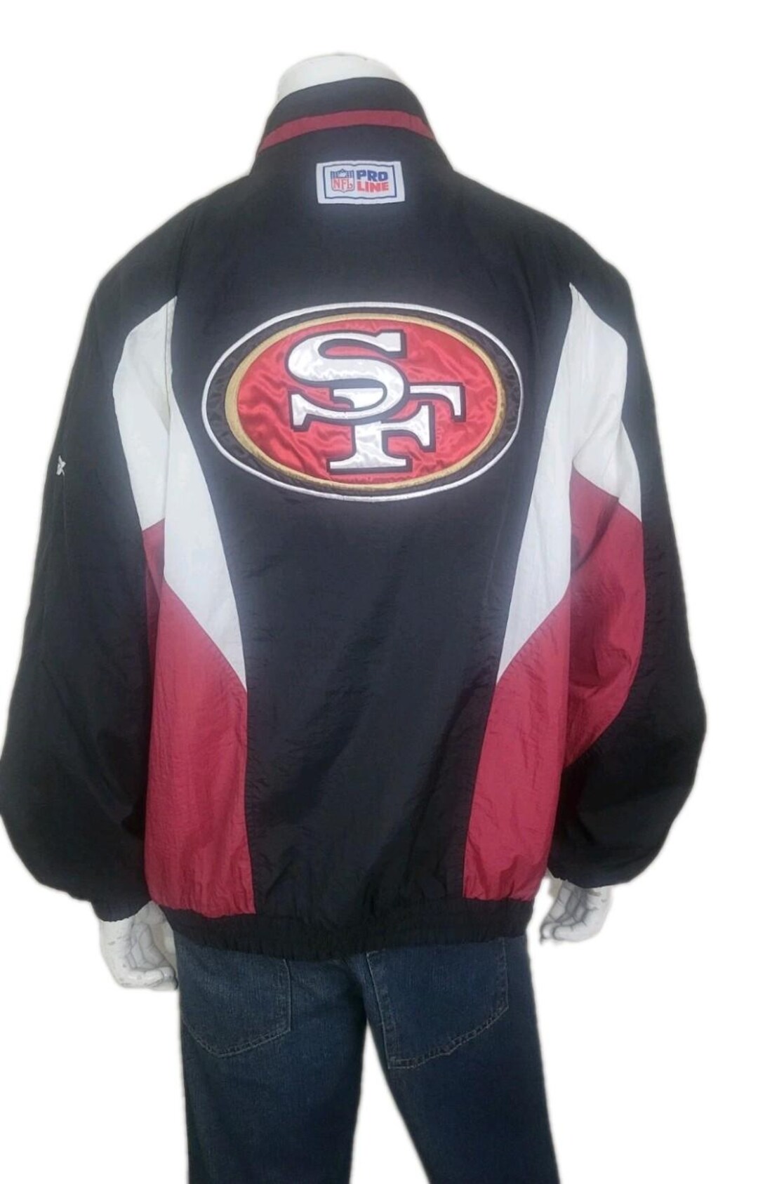 Vintage San Francisco 49ers Zip Jacket Mens XL Reebok Pro Line NFL ...