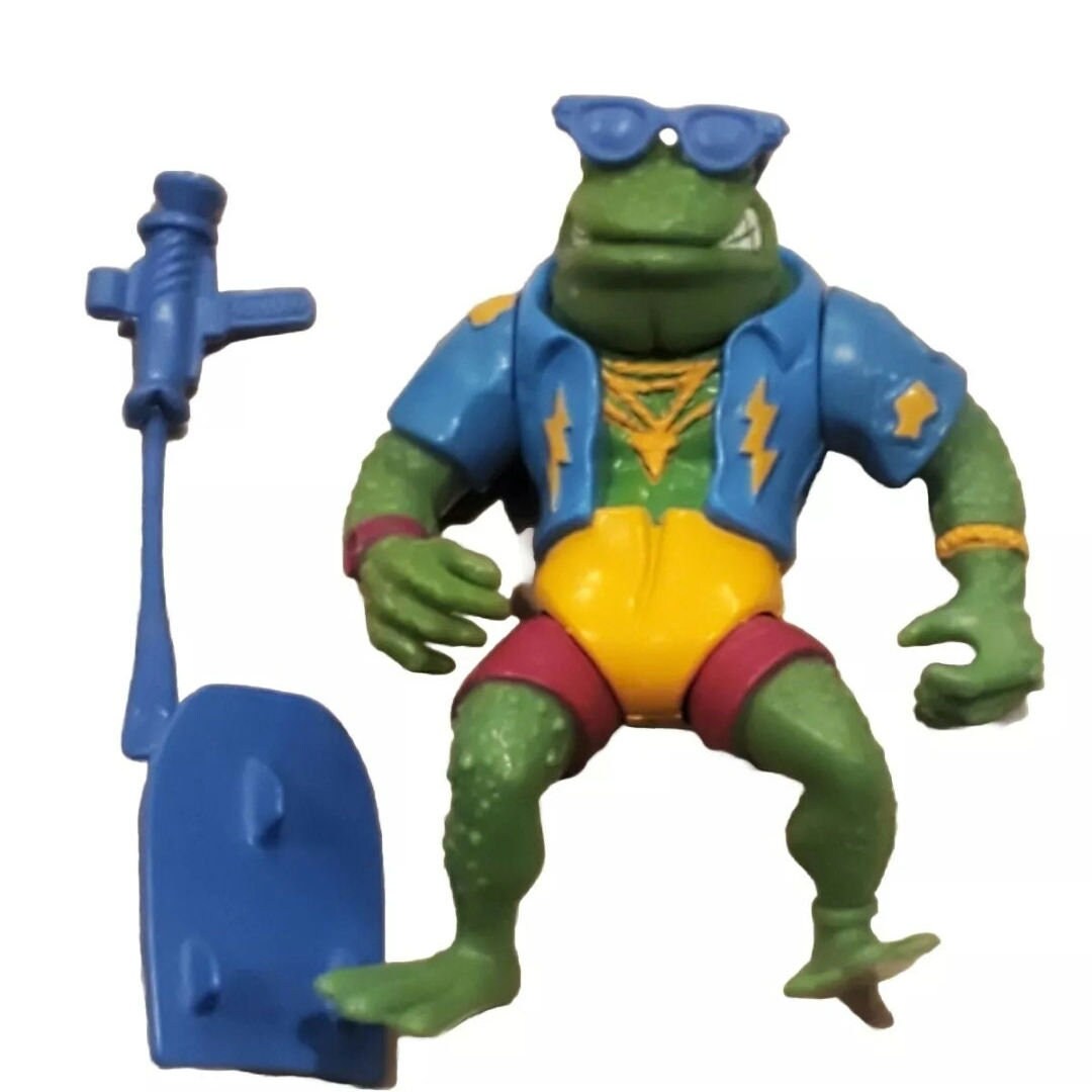 TMNT Genghis Frog 1989 Vintage Action Figure Near Complete Playmates ...