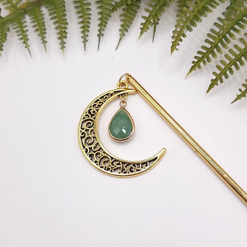 Moon Hair Stick - Etsy