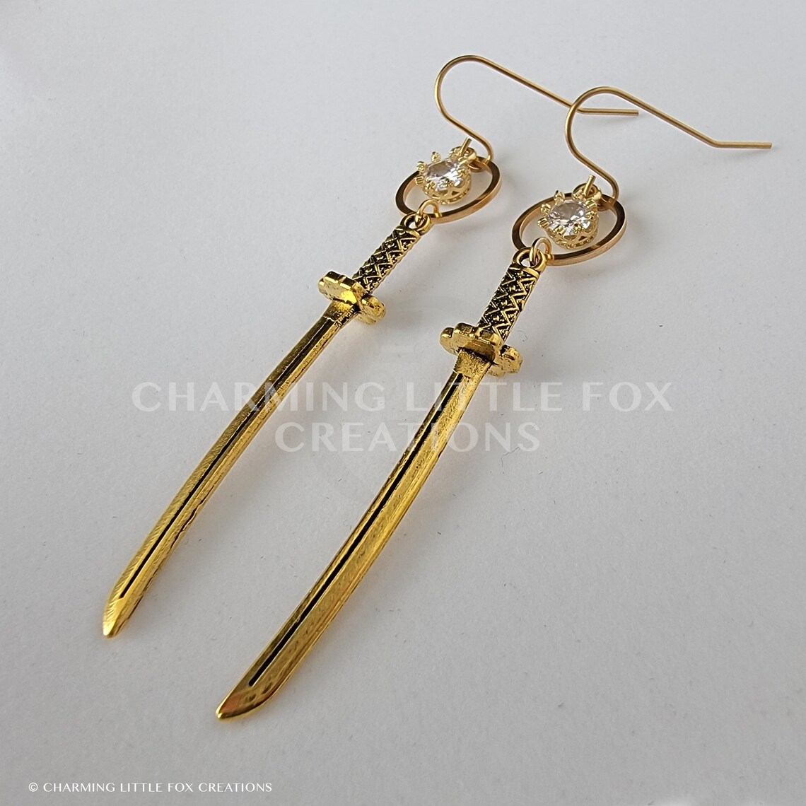 Agustd Inspired Daechwita Gold Sword Earrings GSWORD BTS - Etsy